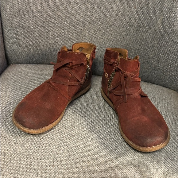 Born | Shoes | Born Burgandybrown Tarkiln Distressed Look Boots Size 85 ...
